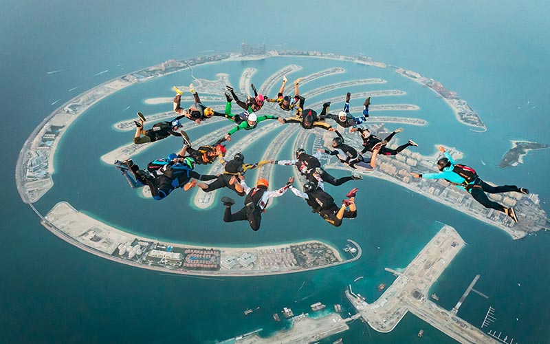Skydiving in Dubai: Breathtaking Burj Khalifa Views from Above